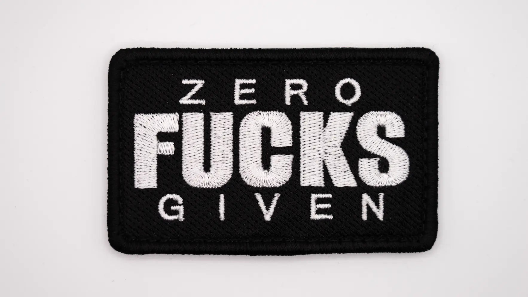 Zero Fucks Given - Patch | Tactical Stubby Coolers