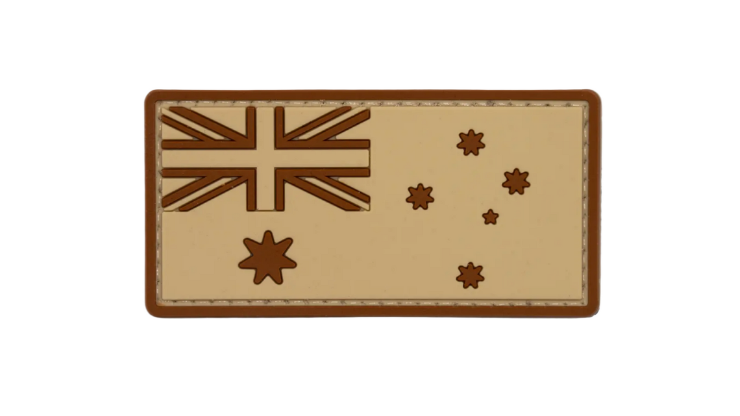 Desert PVC Australian Flag Patch | Tactical Stubby Coolers