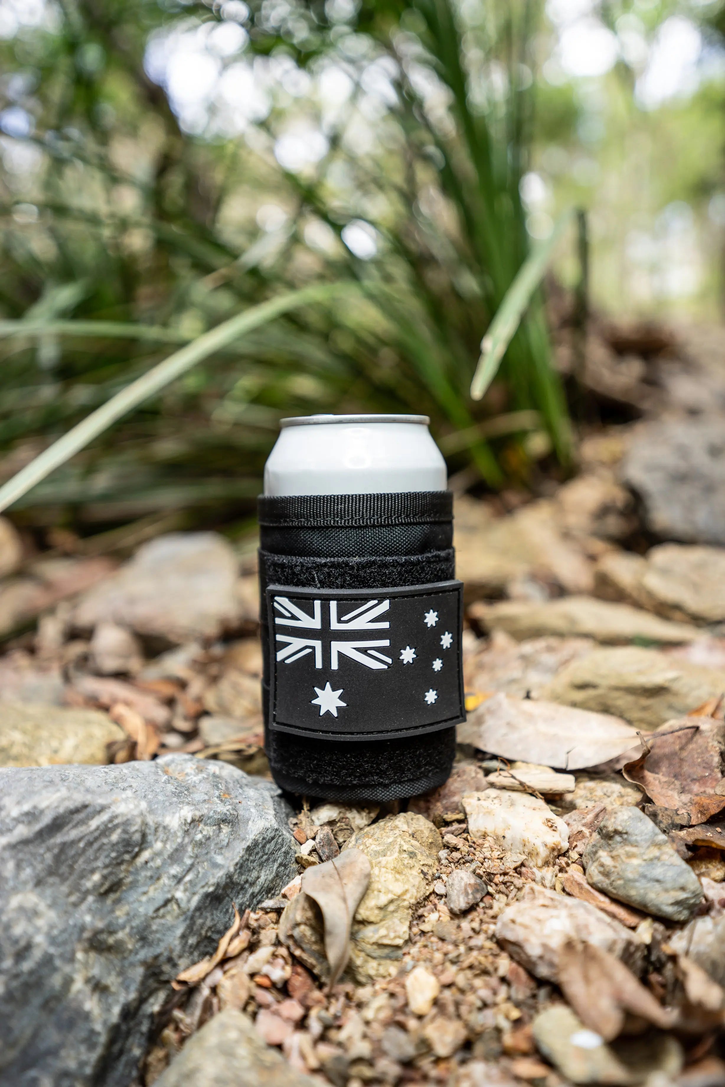 Tactical Tinnie Combo: Black Cooler with Australian Flag PVC Patch ...